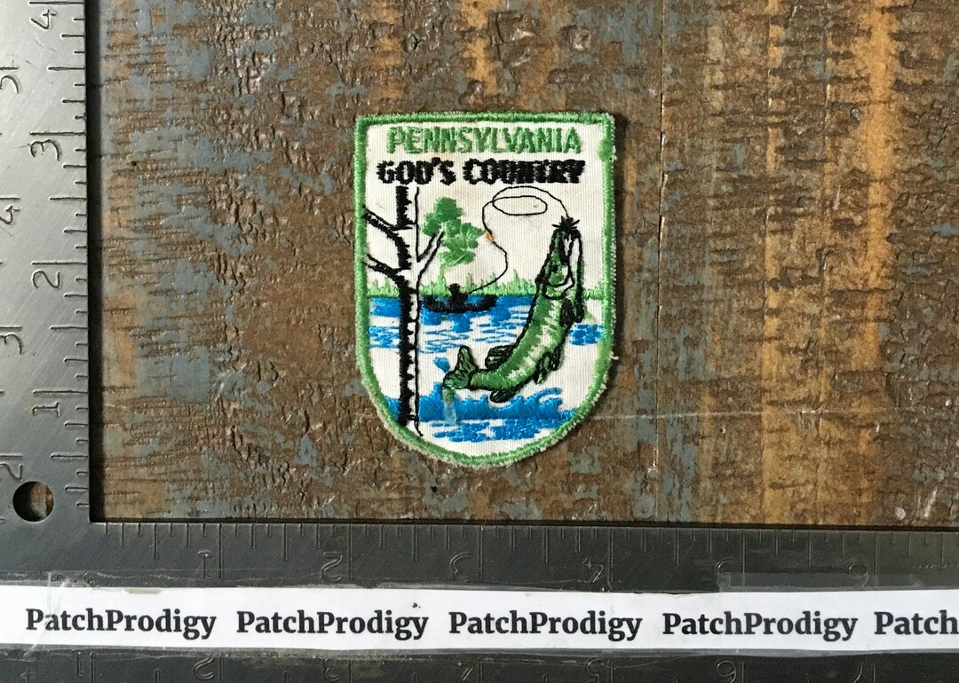 Vintage Pennsylvania Gods Country Fishing Nature Water Boat Wildlife ...