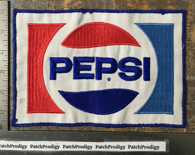 Vintage PEPSI Soda Pop Beverage Drink Company Logo Large Back Jacket ...