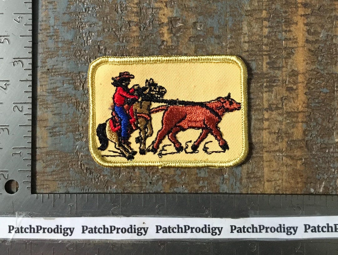 Vintage Cowboy Bucking Horse Farming Cattle Bull Rope Rodeo Travel ...