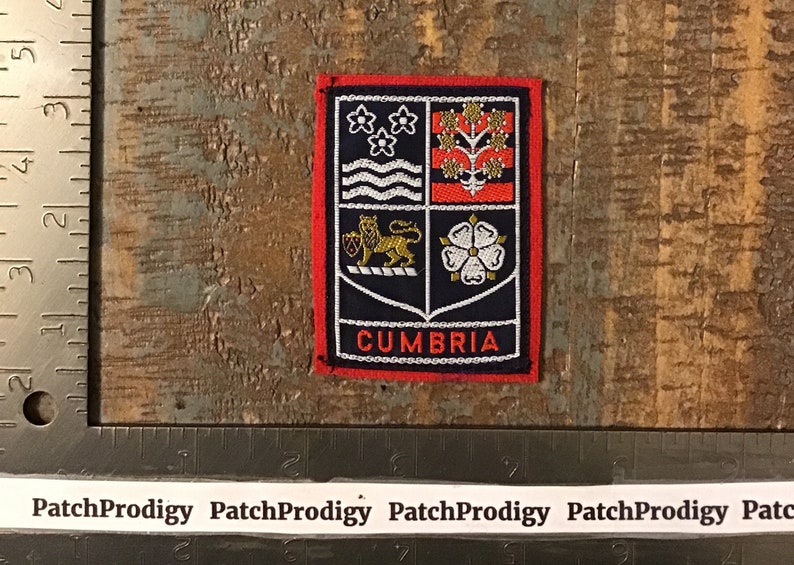 Vintage Cumbria Coat of Arms Crest England Travel Souvenir - Etsy