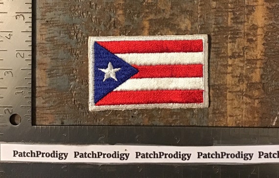 Vintage PUERTO RICO Country Flag Emblem Travel Souven… - Gem
