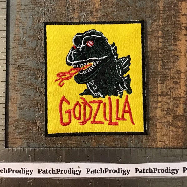 Godzilla Embroidery Patch - Etsy