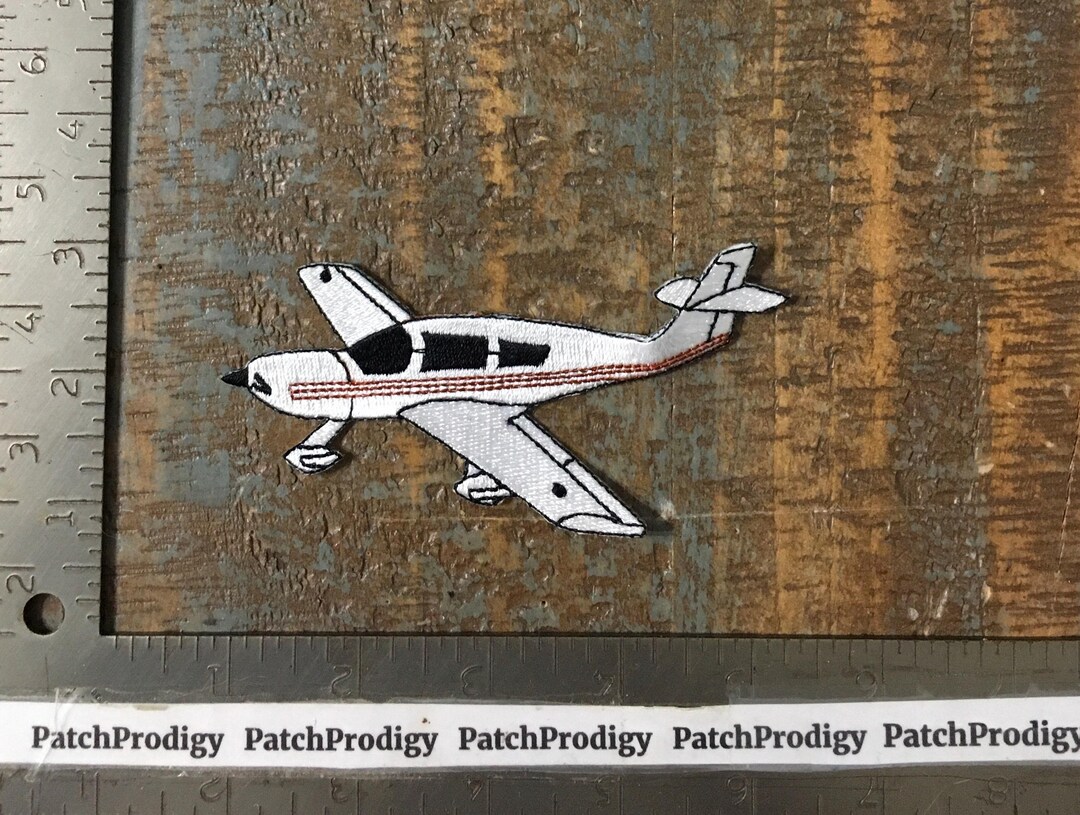 Vintage AIRPLANE Aircraft Aviation Plane Flying Monoplane Embroidered ...