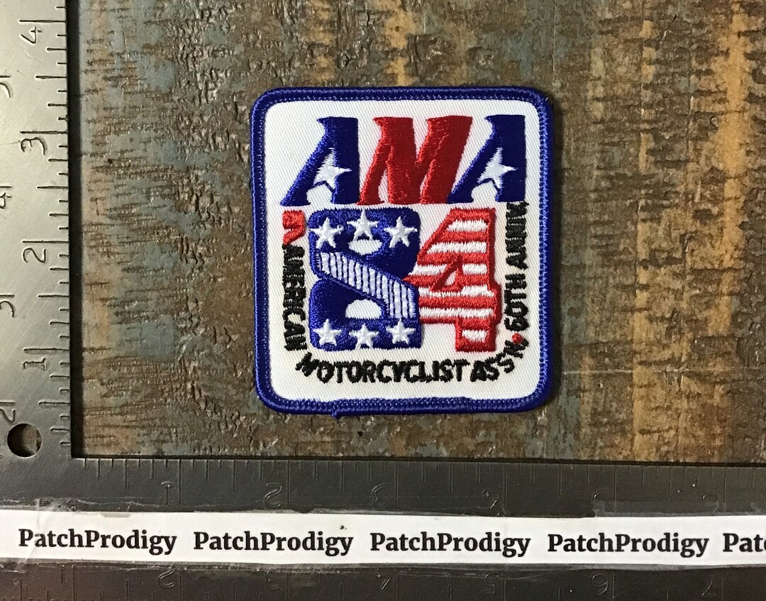 Vintage AMA American Motorcyclist Association 60th Anniversary Iron-on Patch Biker 1984 Twill - Etsy