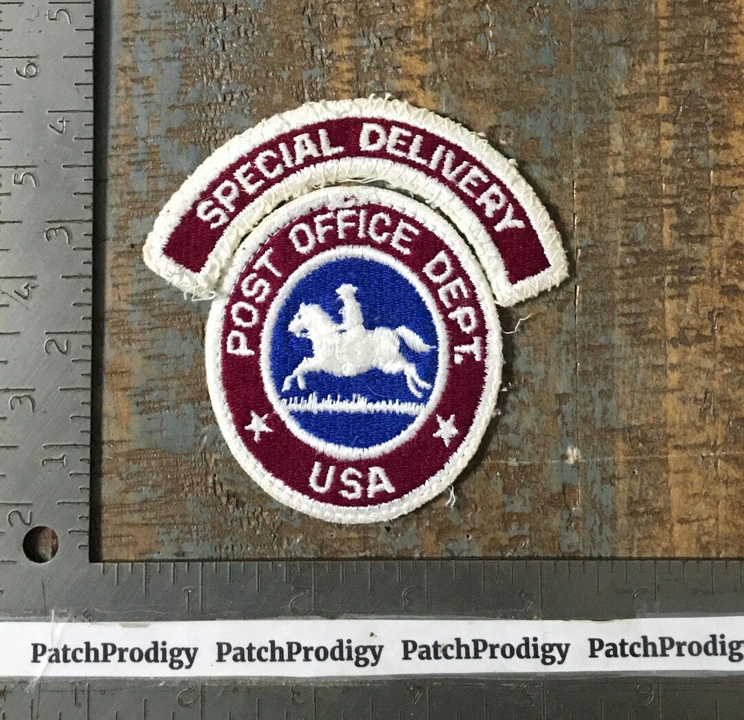 Vintage Post Office Department USA Postal Service Uniform Logo Sew-on ...