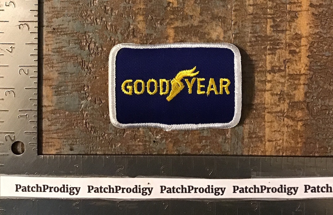 Vintage Goodyear Tires Automotive Racing Tire Company Logo Iron-on ...