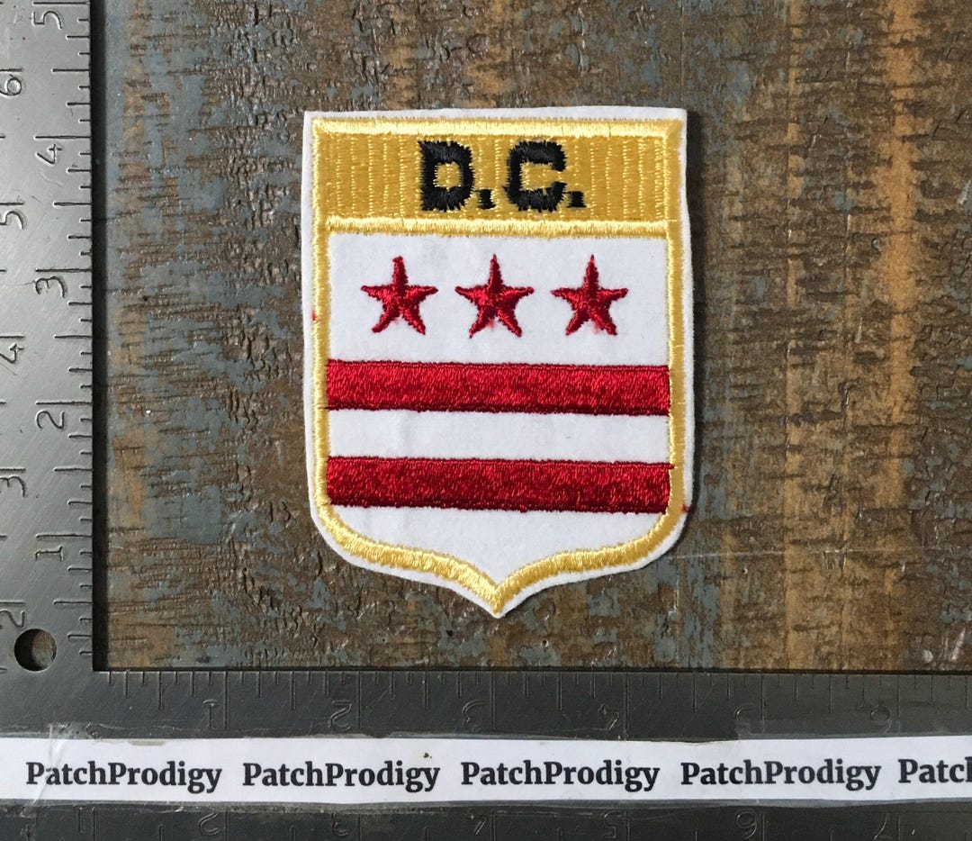 Vintage WASHINGTON DC State Flag Shield Emblem Travel Souvenir Iron-on ...