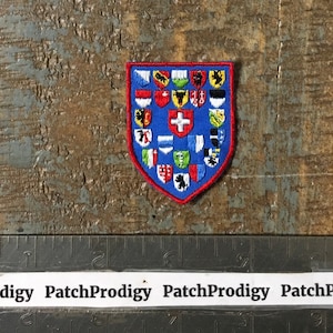 Vintage Switzerland Coat of Arms Crest Swiss Cities Flags Travel ...