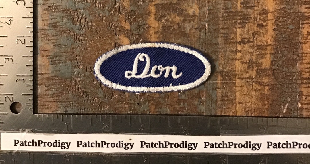 Vintage DON Name Tag Work Shirt Job Uniform Oval Sew-on Patch - Etsy