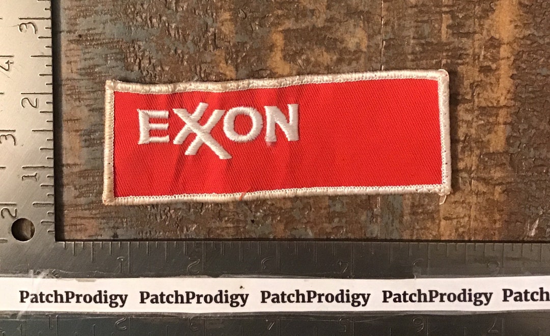 Vintage EXXON Oil Gasoline Gas Station Company Logo Uniform Sew-on ...