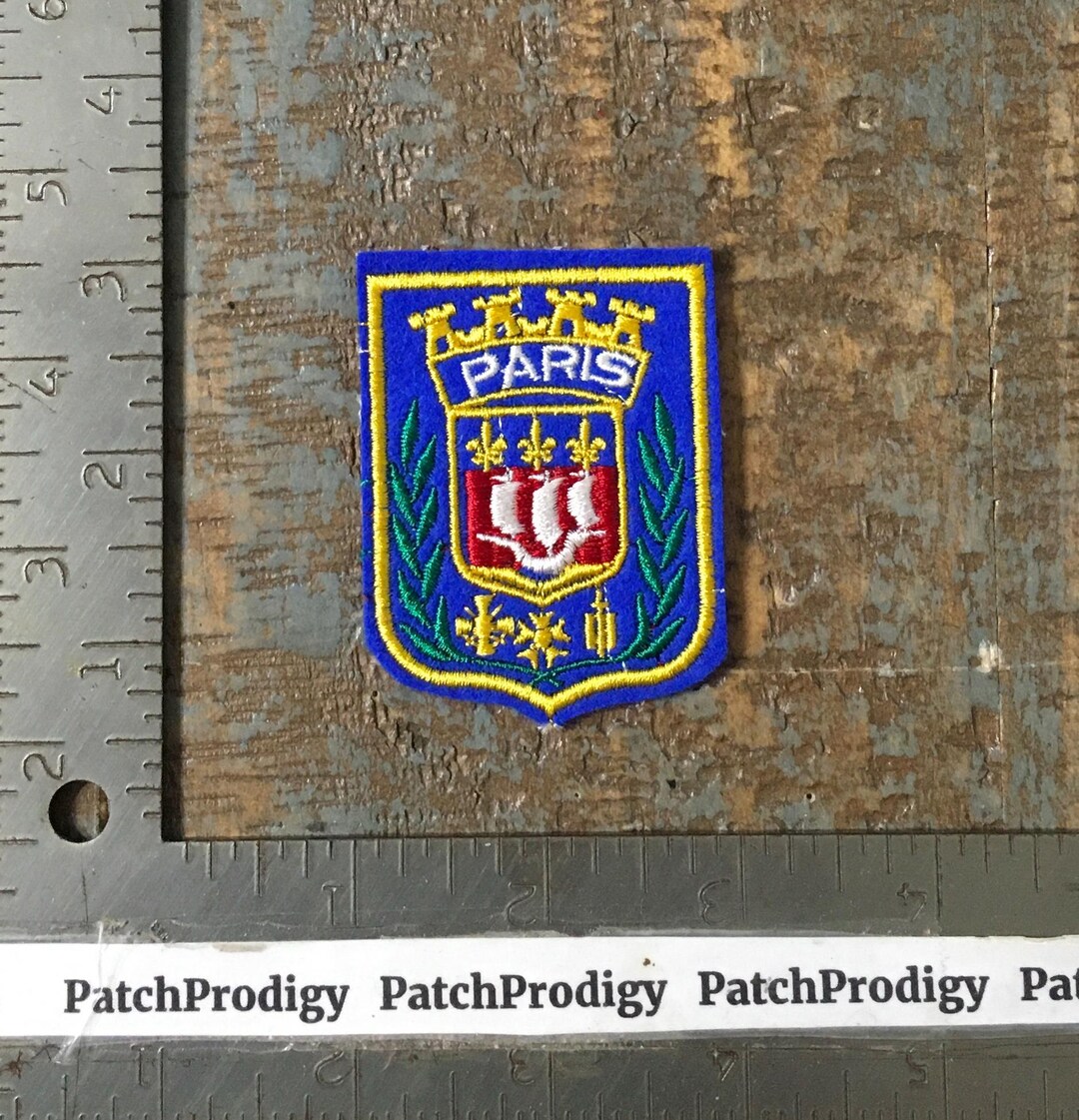 Vintage Paris France Coat of Arms Crest Shield French City Travel ...