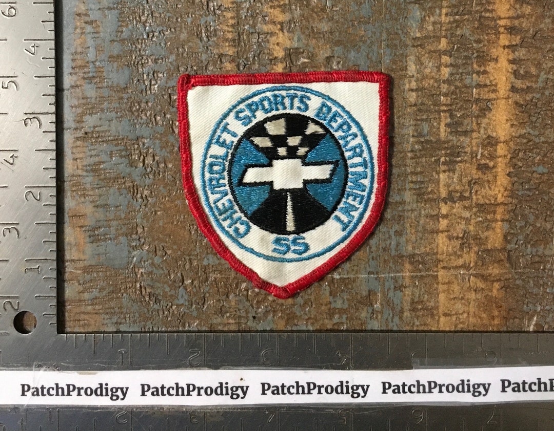 Vintage Chevrolet Sports Department SS Automobile Car Logo Emblem Sew ...