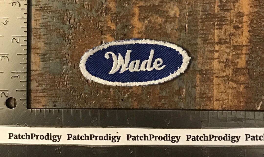 Vintage WADE Name Tag Work Shirt Job Uniform Sew-on Patch - Etsy