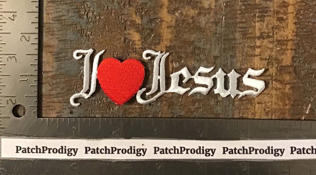 Vintage I Love Jesus Religion Christianity Heart God Iron-on Patch - Etsy