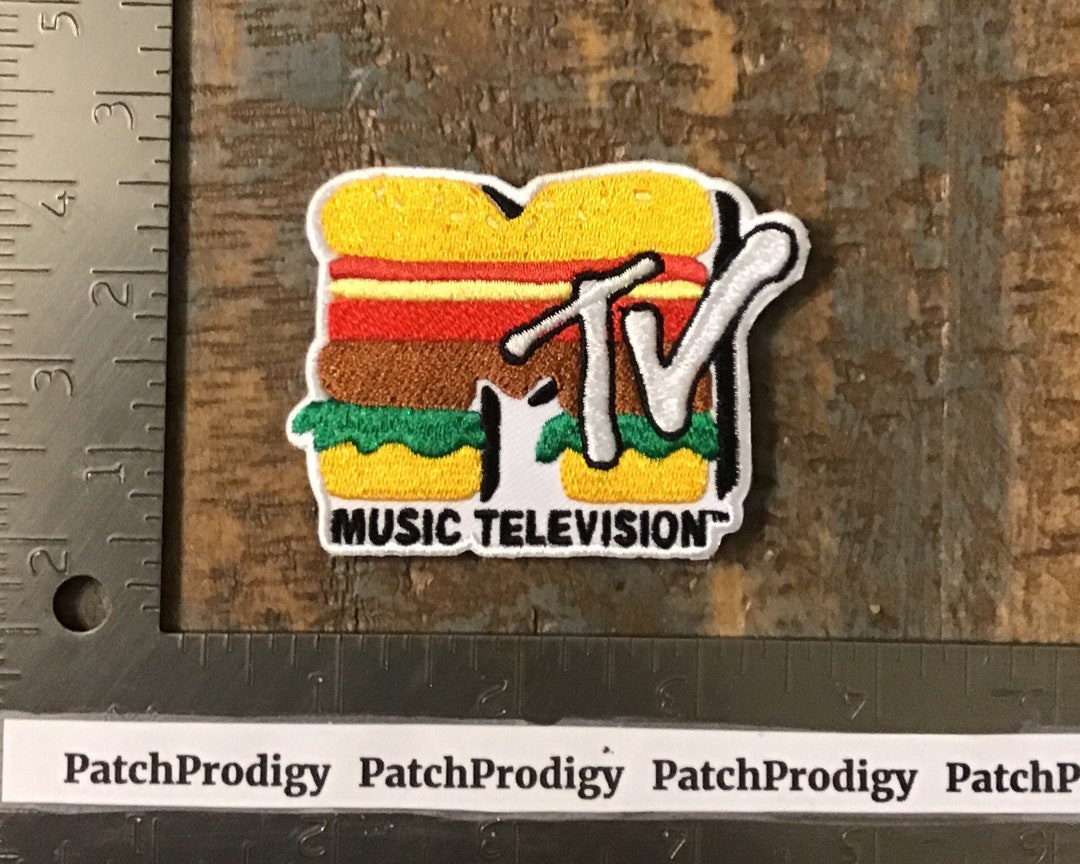MTV Music Television Hamburger Logo Loungefly Embroidered Iron-on Patch - Etsy