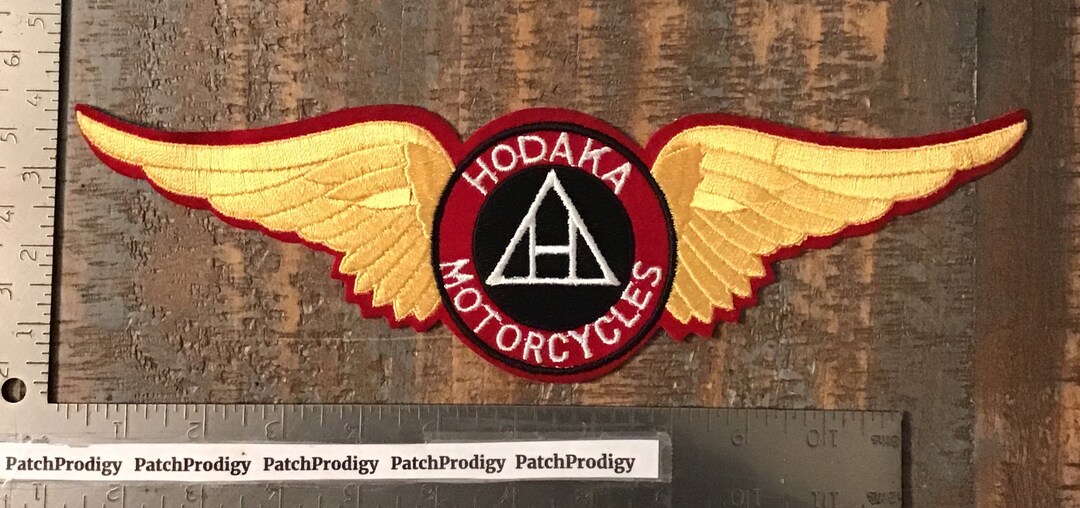 Vintage Hodaka Motorcycles Wings Large Back Jacket Company Logo Sew-on ...