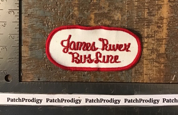 Vintage James River Bus Line Company Logo Uniform Sew… - Gem