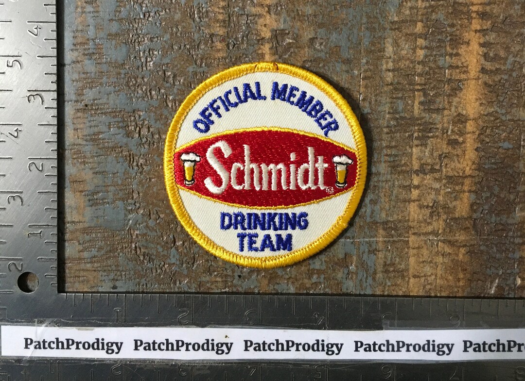 Vintage Official Member SCHMIDT Drinking Team Beer Brewing Company Logo ...