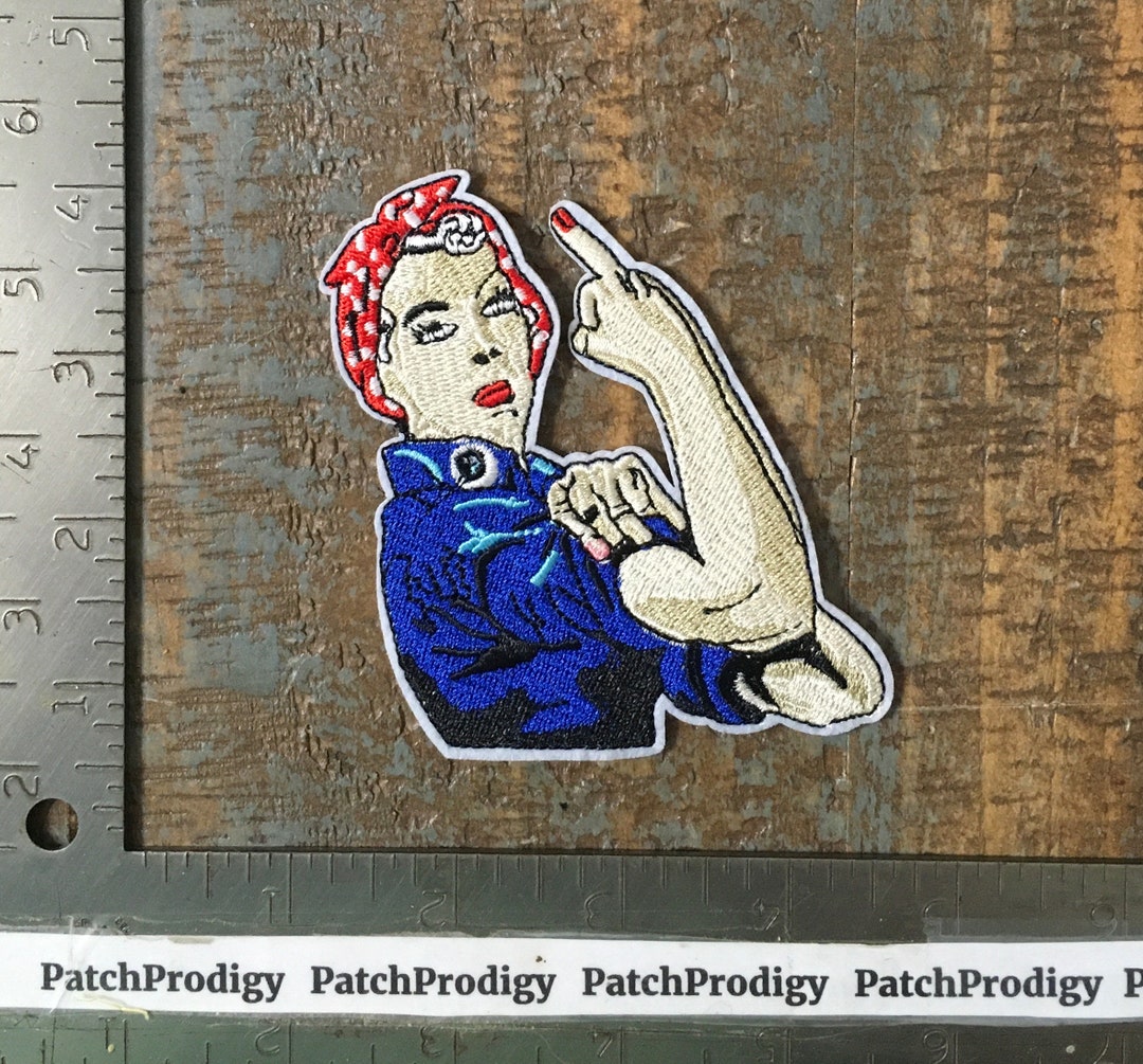 ROSIE THE RIVETER Middle Finger Women Workforce We Can Do It Crude ...