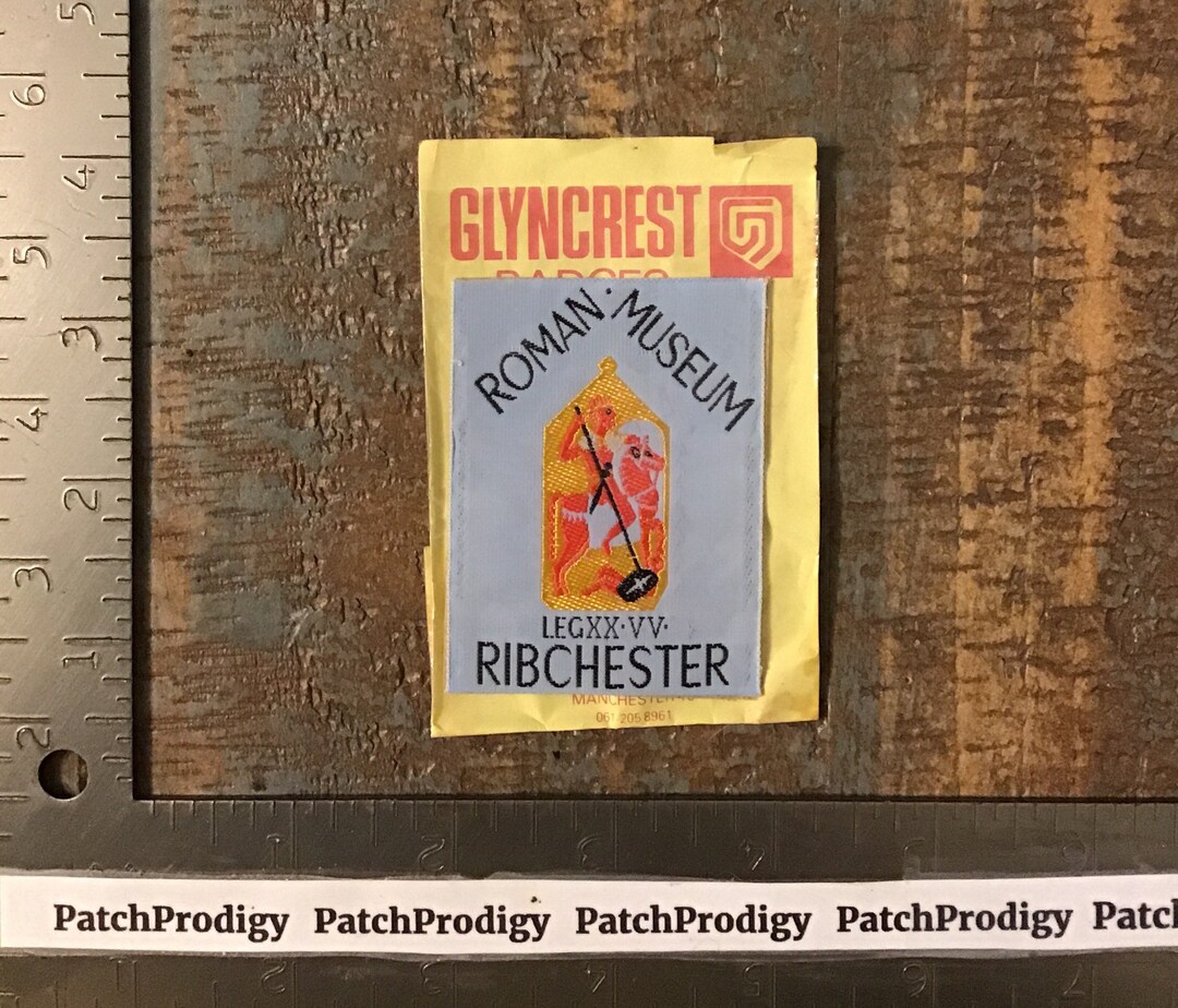 Vintage Roman Museum Ribchester UK Travel Souvenir Sew-on Patch United ...
