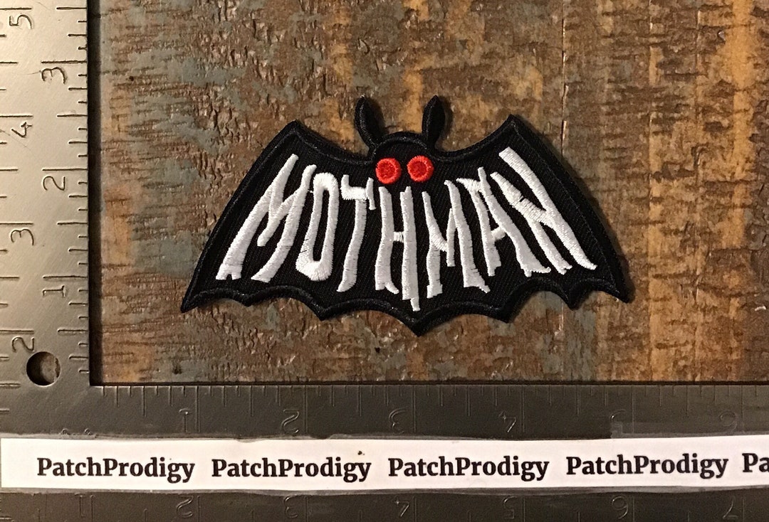 MOTHMAN Cryptid Folklore Monster Moth Character Iron-on Patch - Etsy