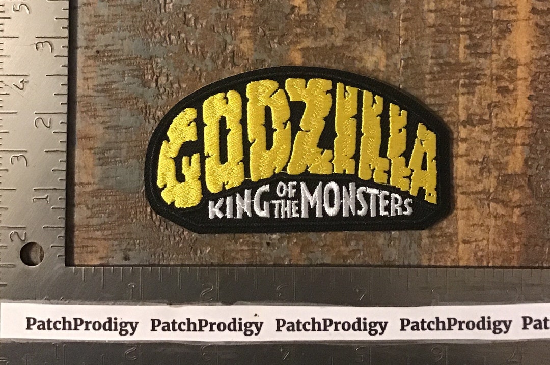 Godzilla King of the Monsters Japanese Kaiju Movie Logo Embroidered ...