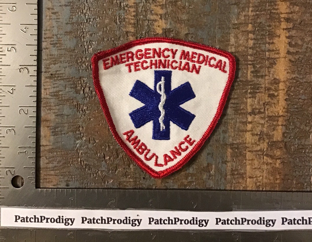Vintage Emergency Medical Technician Ambulance Paramedic Uniform Sew-on Patch EMT Twill - Etsy
