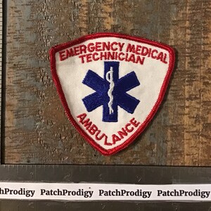 Vintage Emergency Medical Technician Ambulance Paramedic Uniform Sew-on ...