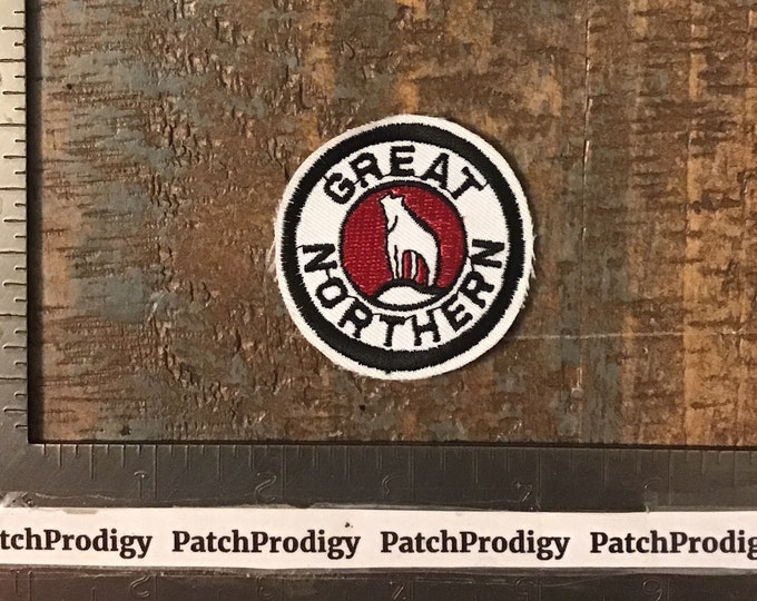 Vintage Great Northern Railroad Train Railway Company Logo Sew-on Patch ...