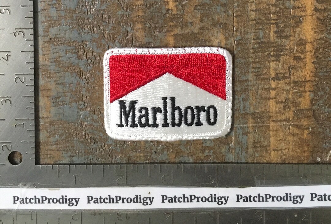 Vintage Marlboro Cigarettes Tobacco Racing Team Logo Iron-on Patch ...