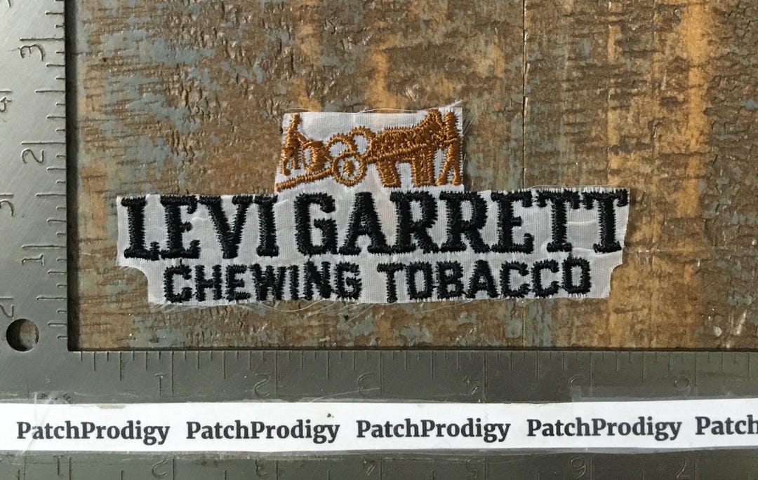 Vintage LEVI GARRETT Chewing Tobacco Company Logo Iron-on Patch Chew ...