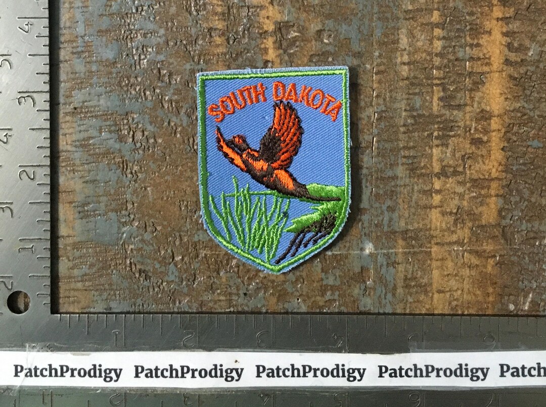 Vintage SOUTH DAKOTA Pheasant Bird Hunting Travel Souvenir Sew-on Patch Voyager SD Twill - Etsy