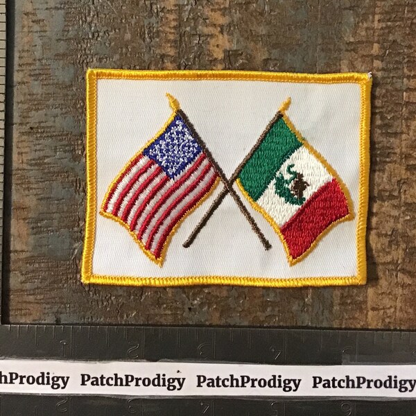 Mexican American Flag Patch - Etsy