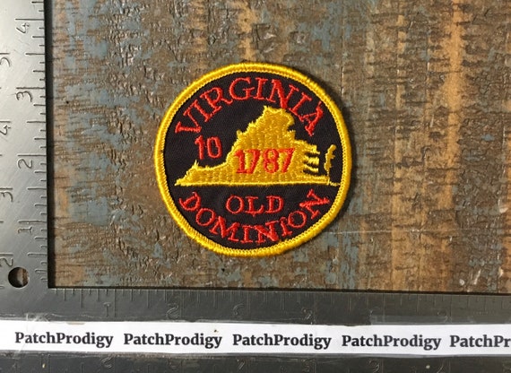 Vintage VIRGINIA Old Dominion State Map Outline State… - Gem