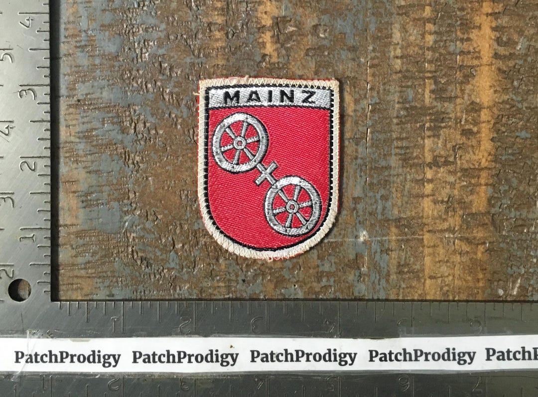 Vintage MAINZ Germany Coat of Arms Crest Shield German City Travel ...