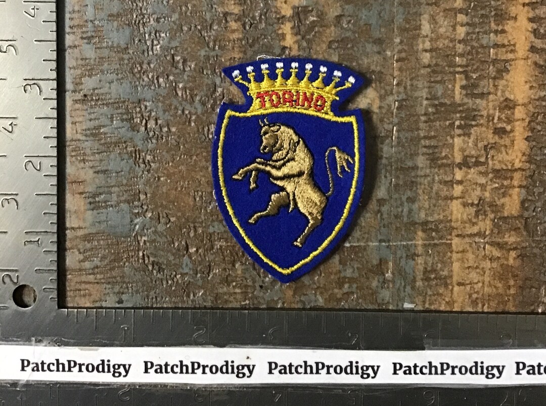 Vintage TORINO Italy Coat of Arms Crest Shield Travel Souvenir Sew-on ...