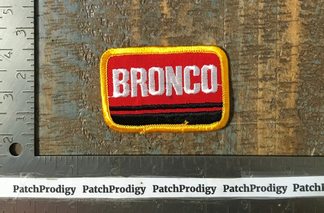 Vintage Ford Bronco Classic SUV Logo Emblem Iron-on Patch 1970s Red ...