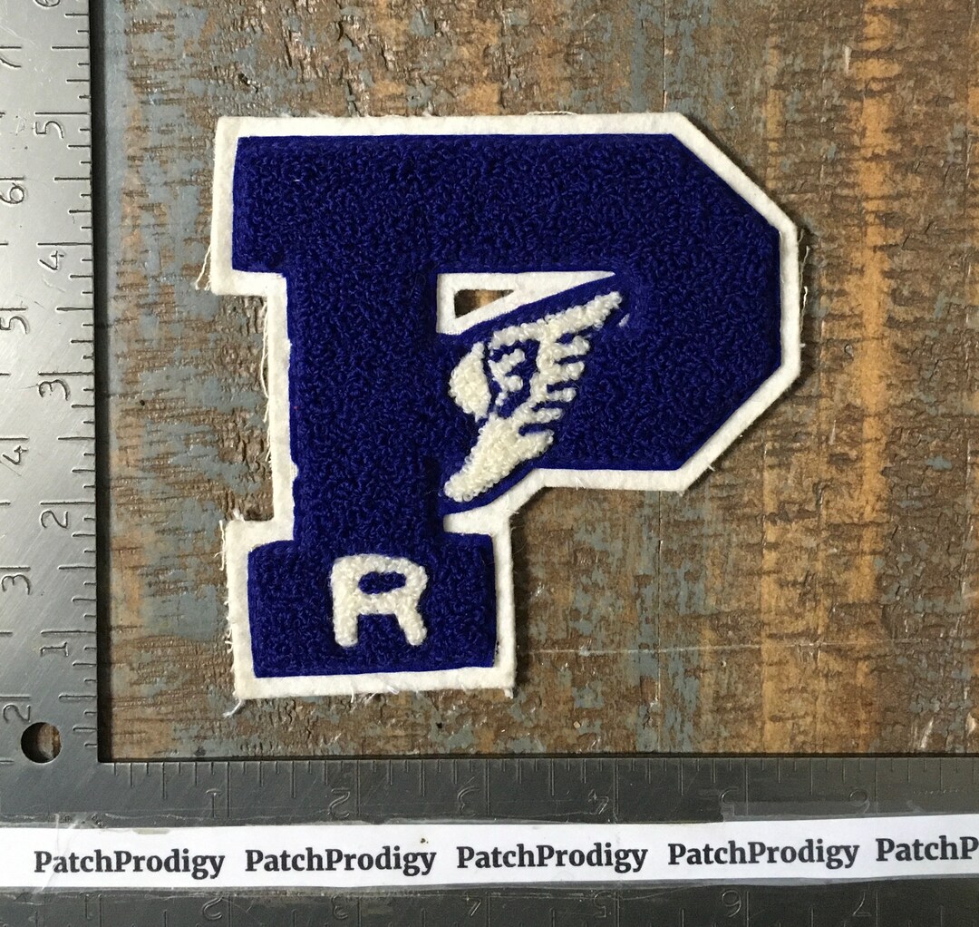 Vintage LETTER P Track Runner High School Varsity Sports Letterman ...