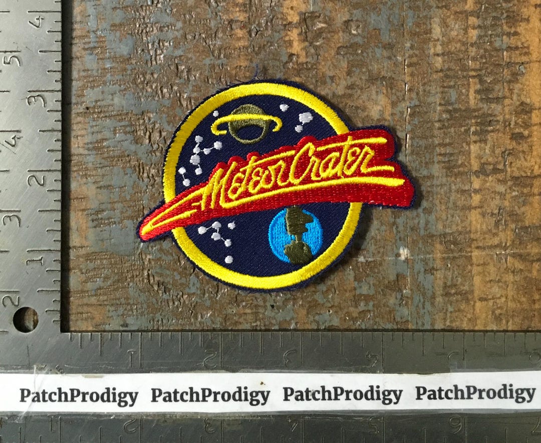 Vintage Meteor Crater Arizona Meteorite Travel Souvenir Embroidered Sew ...