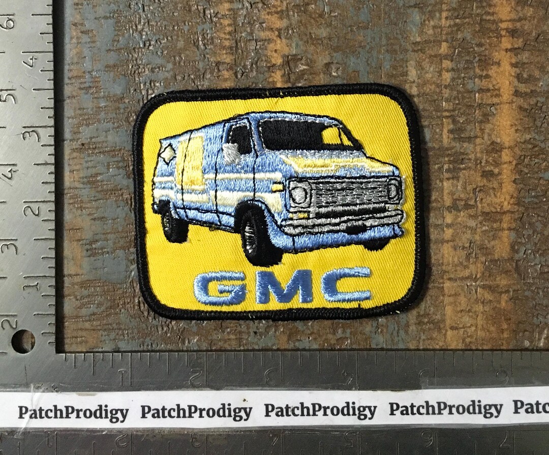 Vintage GMC VAN General Motors Logo Emblem Embroidered Iron-on Patch ...