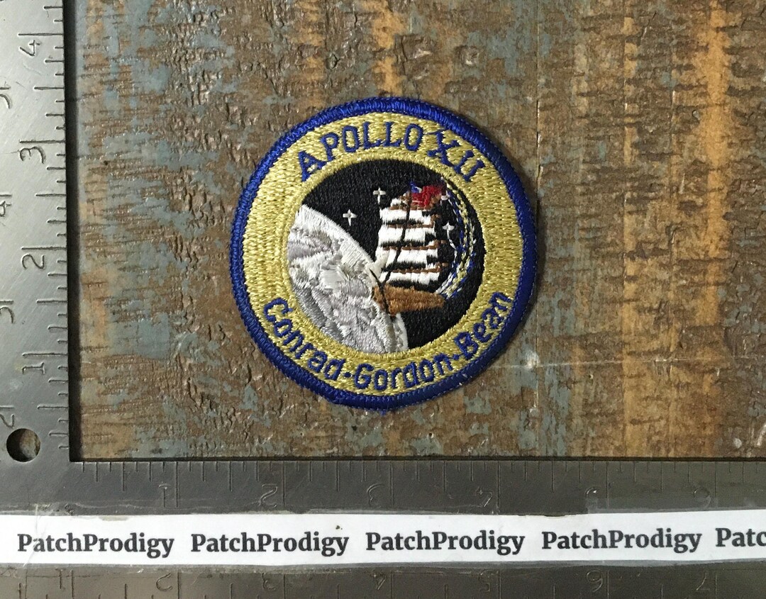 Vintage NASA Apollo XII Space Shuttle Mission Logo Emblem Iron-on Patch 1970's Twill - Etsy