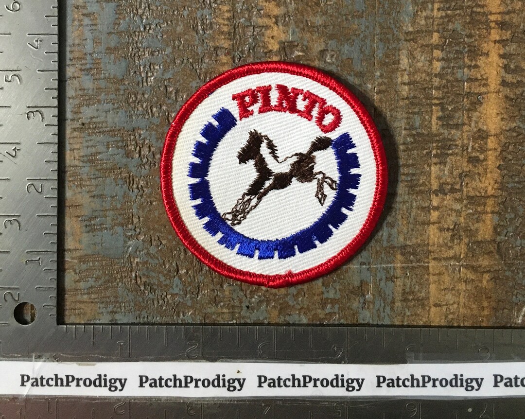 Vintage FORD PINTO Automobile Car Logo Emblem Sew-on Patch Round 1970s ...