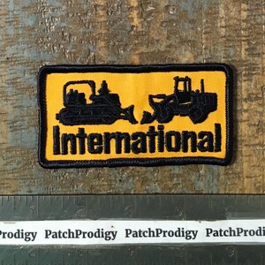 Vintage International Harvester Bulldozer Tractors Heavy Machinery Company Logo Emblem Sew-on ...