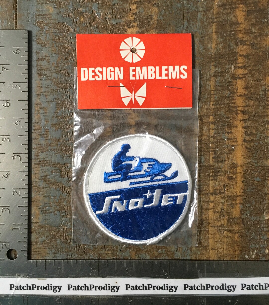 Vintage SNO-JET Snowmobiles Snow Machine Racing Company Logo Sew-on ...