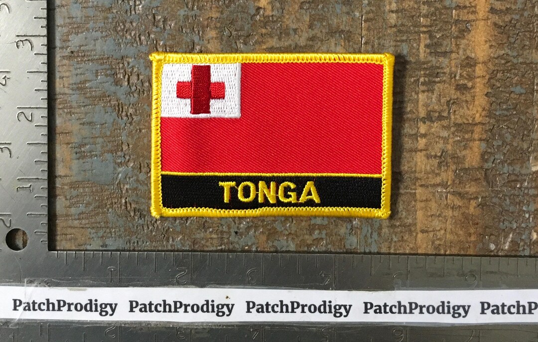Vintage TONGA Country National Flag Emblem Travel Souvenir Iron-on Patch Oceania 1990s Twill - Etsy