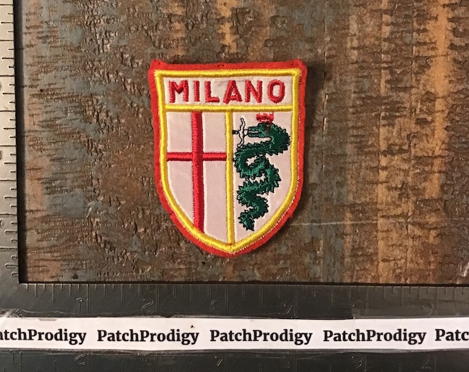 Vintage MILANO Milan Italy Coat of Arms Crest Shield Travel Souvenir ...