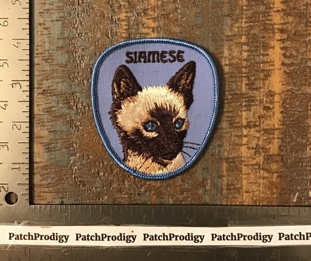 Vintage SIAMESE Cat Kitten Feline Breed Pet Animal Sew-on Patch Twill - Etsy