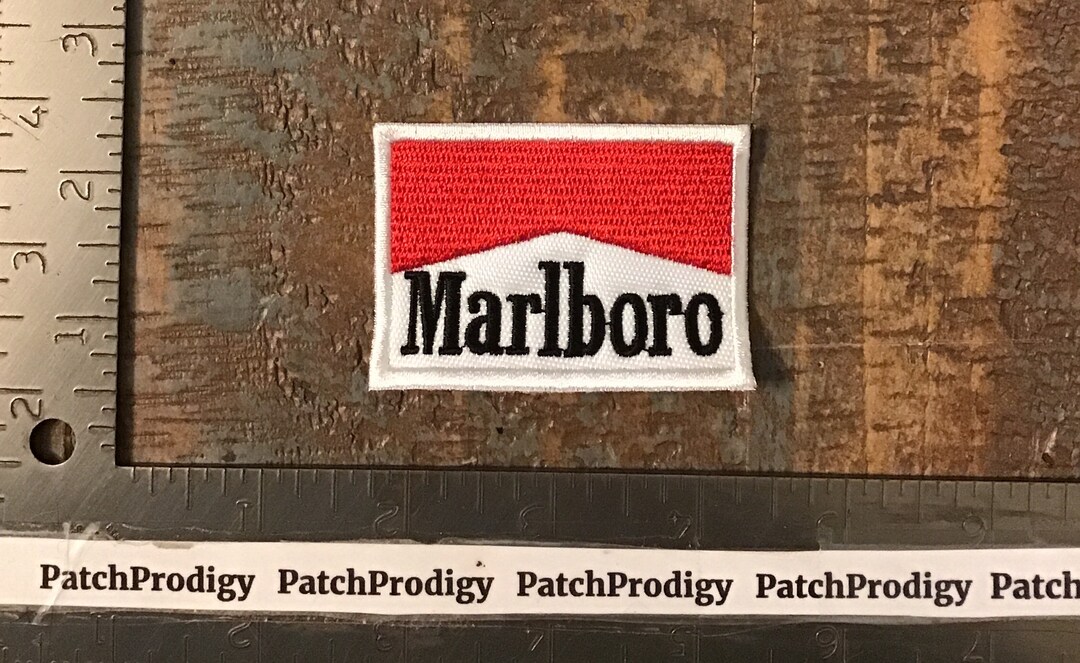 Vintage Marlboro Cigarettes Racing Team Logo Sew-on Patch 1980s NASCAR ...