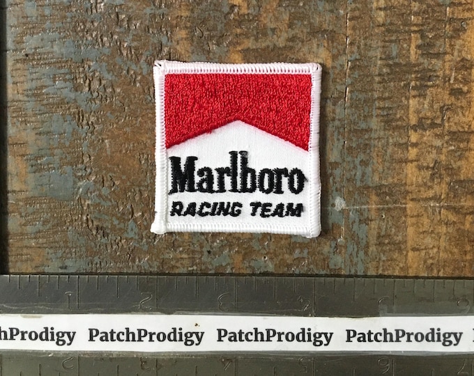 Vintage Marlboro Racing Team Logo Iron-on Patch NASCAR Twill 1970's F1 ...