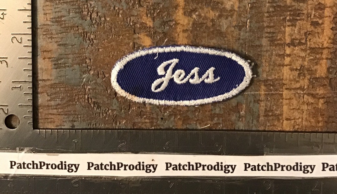 Vintage JESS Name Tag Work Shirt Job Uniform Oval Sew-on Patch - Etsy
